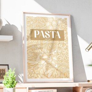 Pasta Wall Art Printable Italian Types of Pasta Printable - Etsy