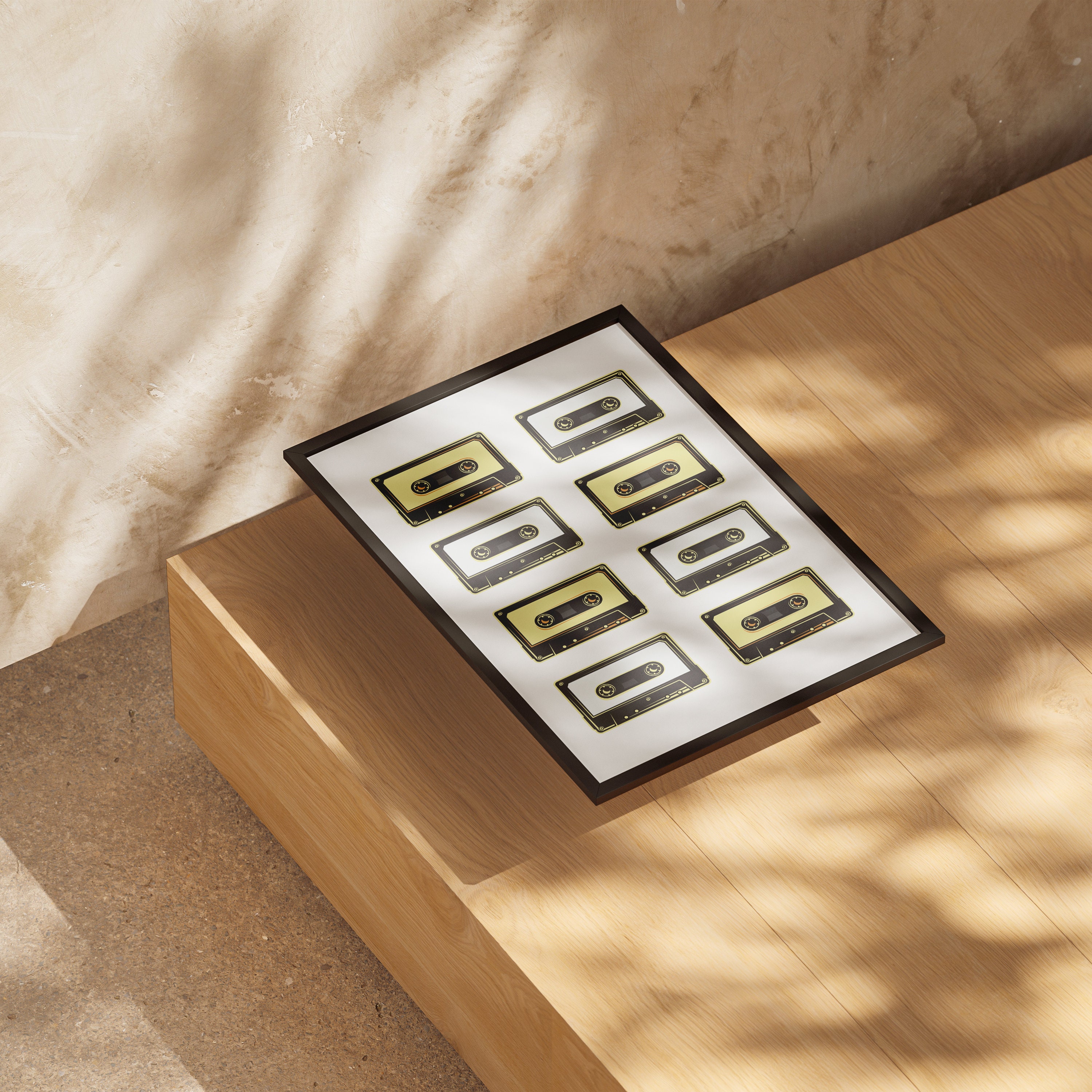 Retro-Musik-Druck, Kassetten-Tape-Poster der 80er Jahre zum Ausdrucken ...