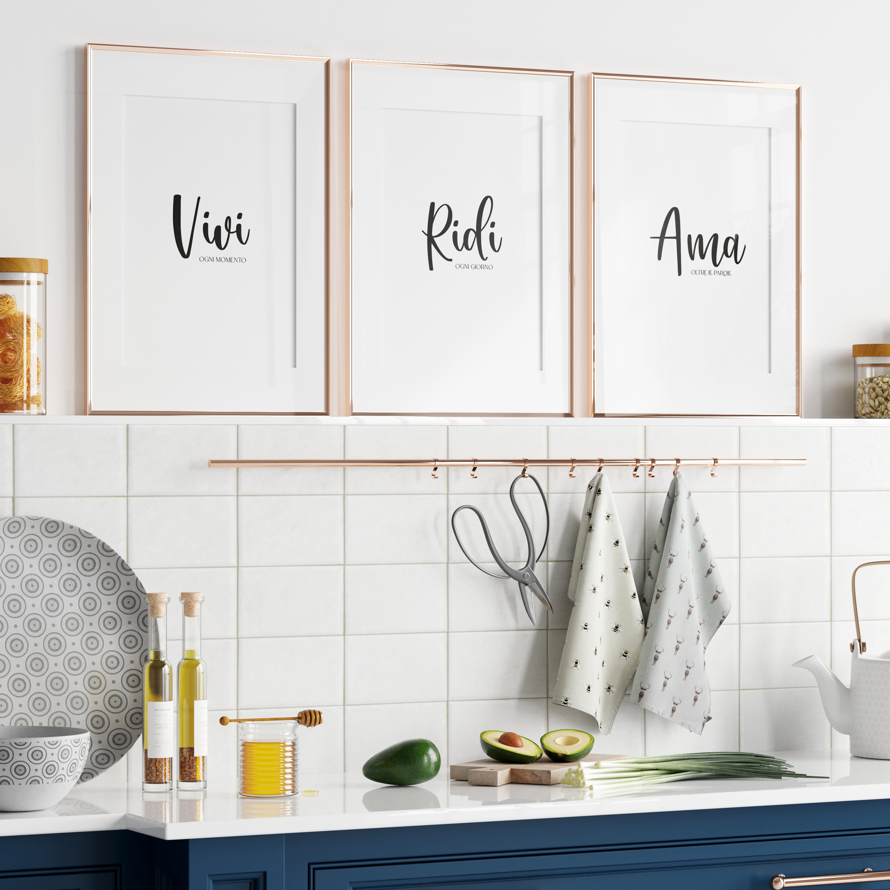 Italian Quotes Printable Poster Set of 3, Italy Wall Art, Bundle Prints ...