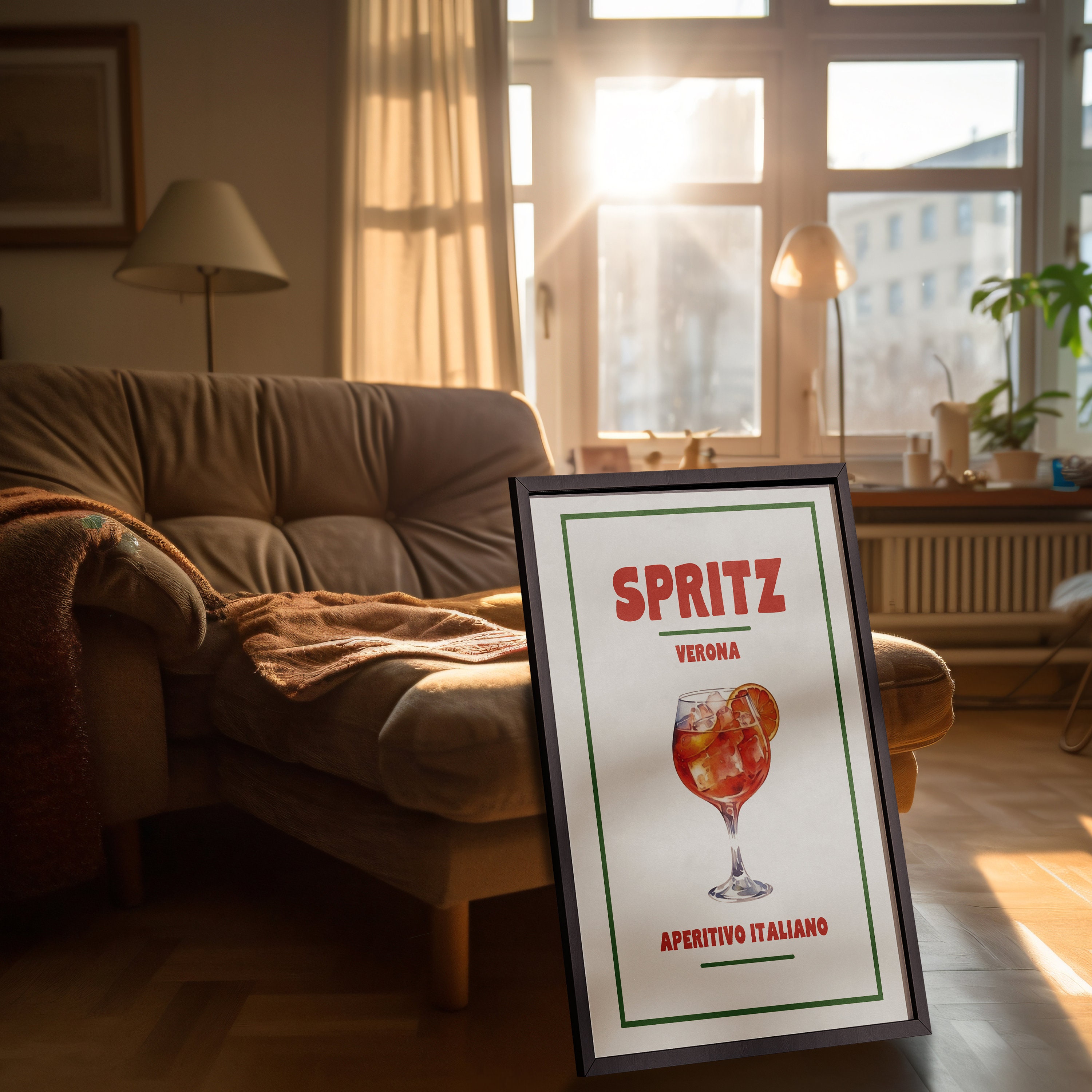 Aperol Spritz Poster Printable, Aperitivo Italiano Print Retro, Kitchen ...