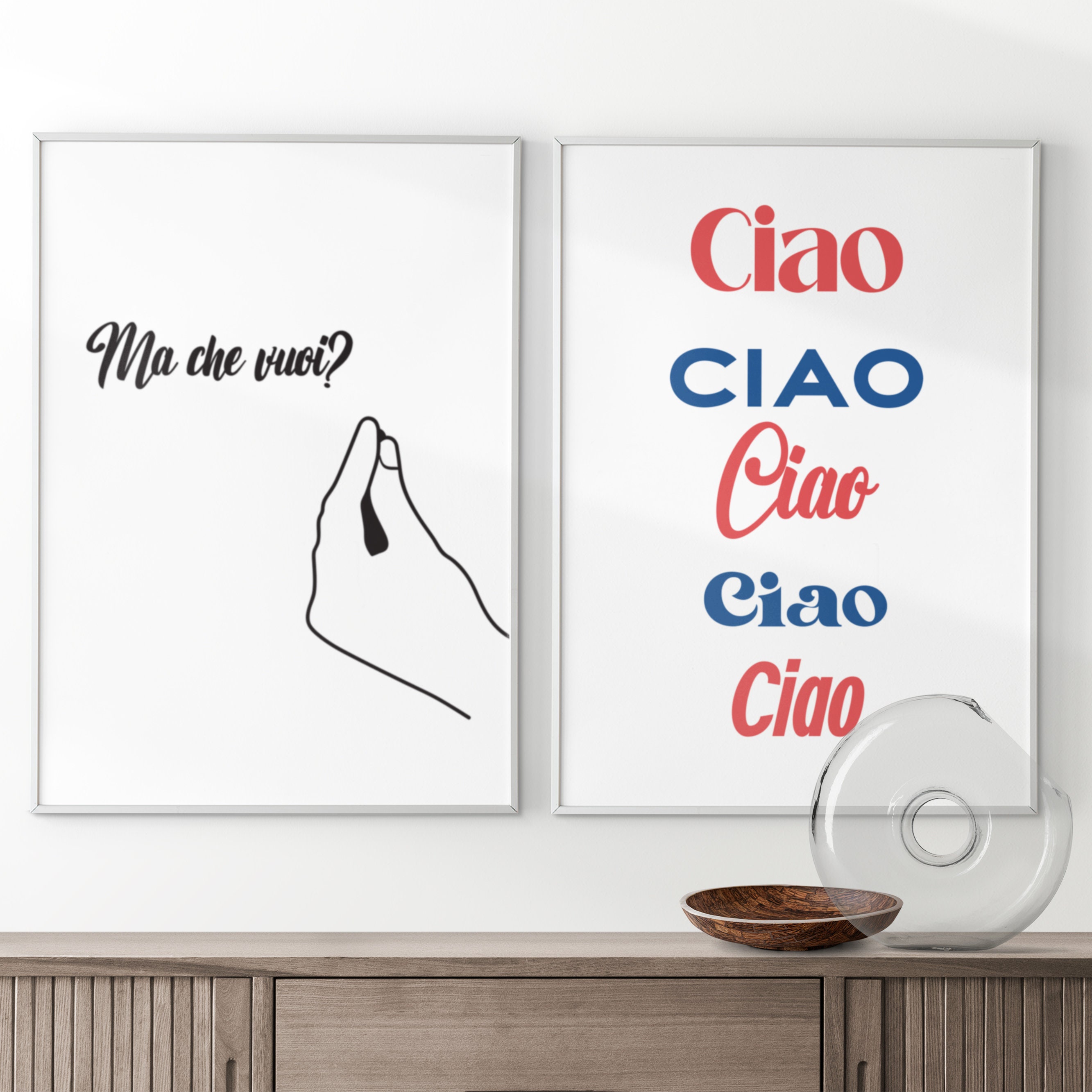 Bundle Set of 6 Printable Italian Wall Art, Gallery Poster Spritz Food ...