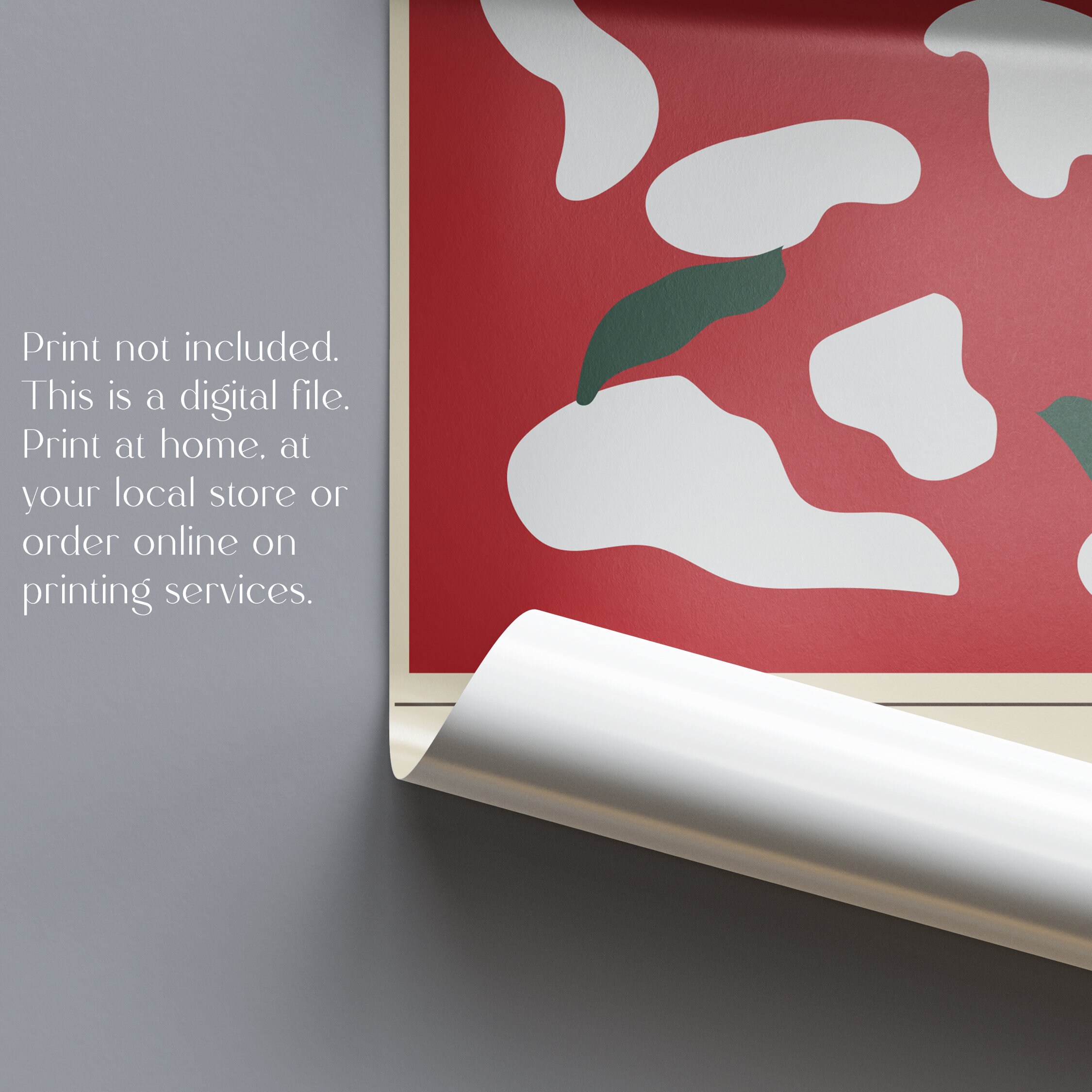 Pizza Poster Printable, Modern Kitchen Decor, Minimalist Design Italy ...