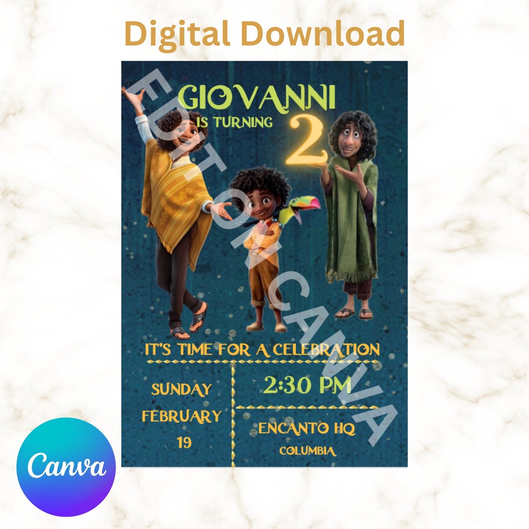 Encanto Party Invitation - Etsy