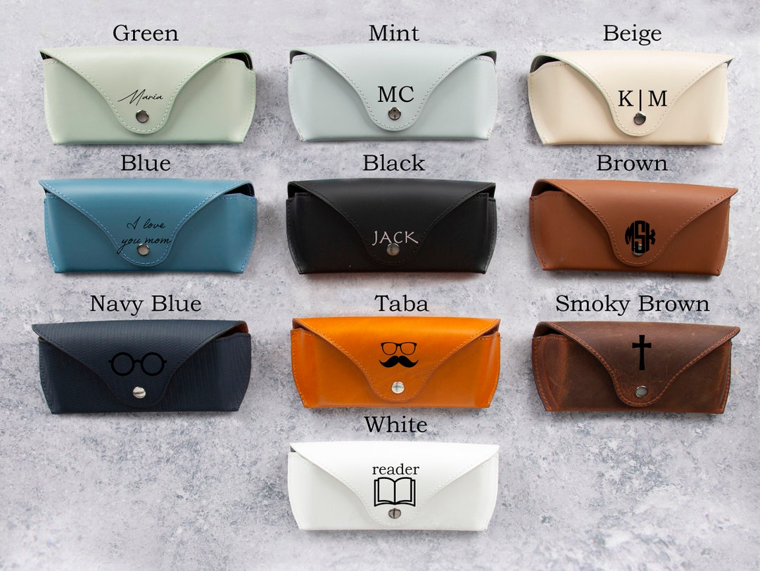 Leather Sunglasses Case Women, Personalized Glasses Case Men ...