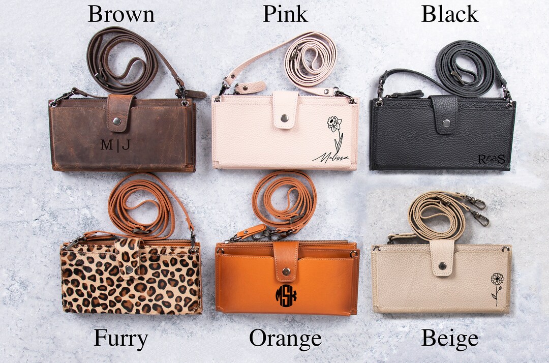 Leather Wallet Women, Luxury Phone Wristlet Bag Girls, Luxury Crossbody ...