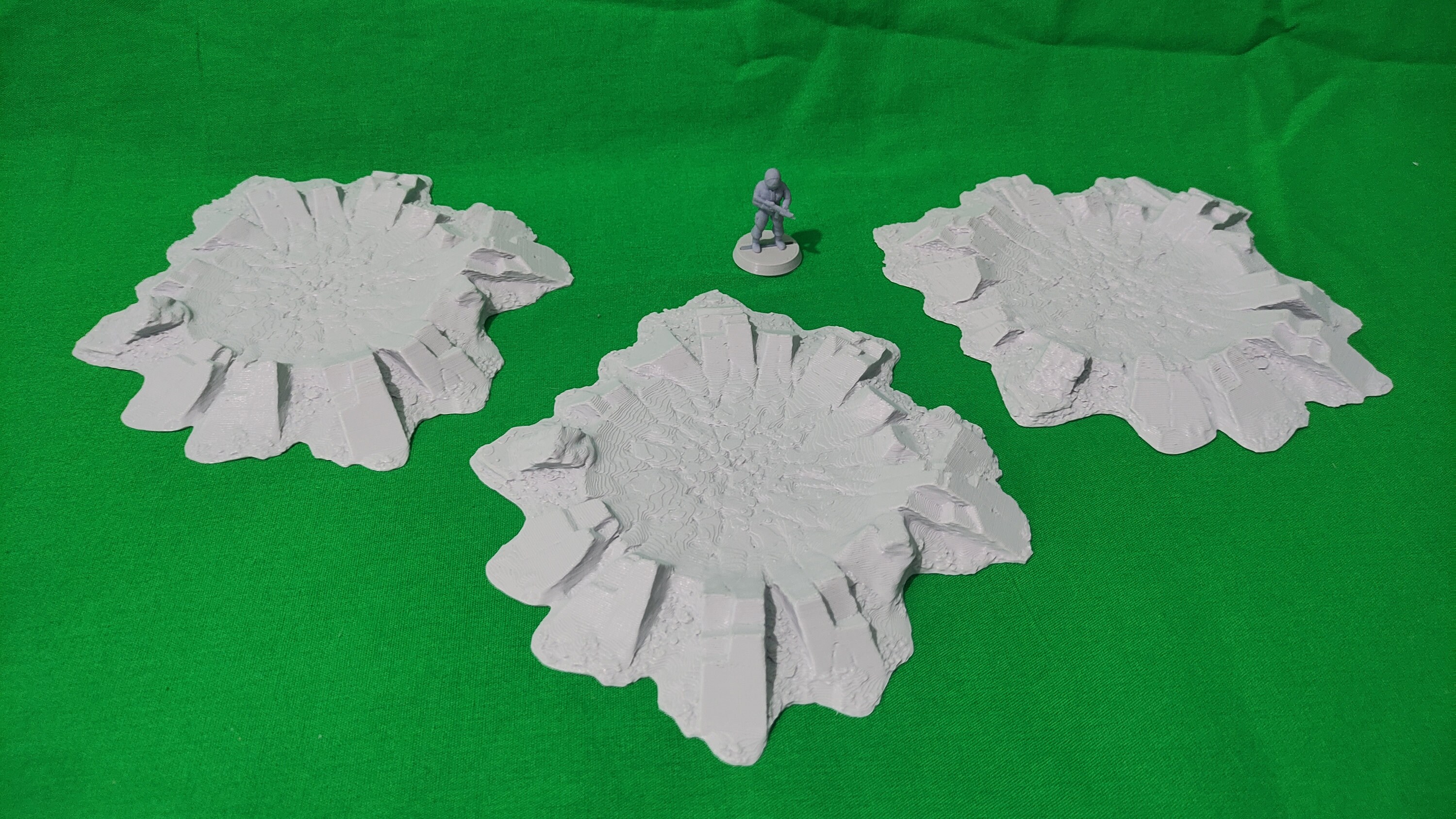 Pack 3 WTC Size Craters Scattering Terrain Scenery for - Etsy