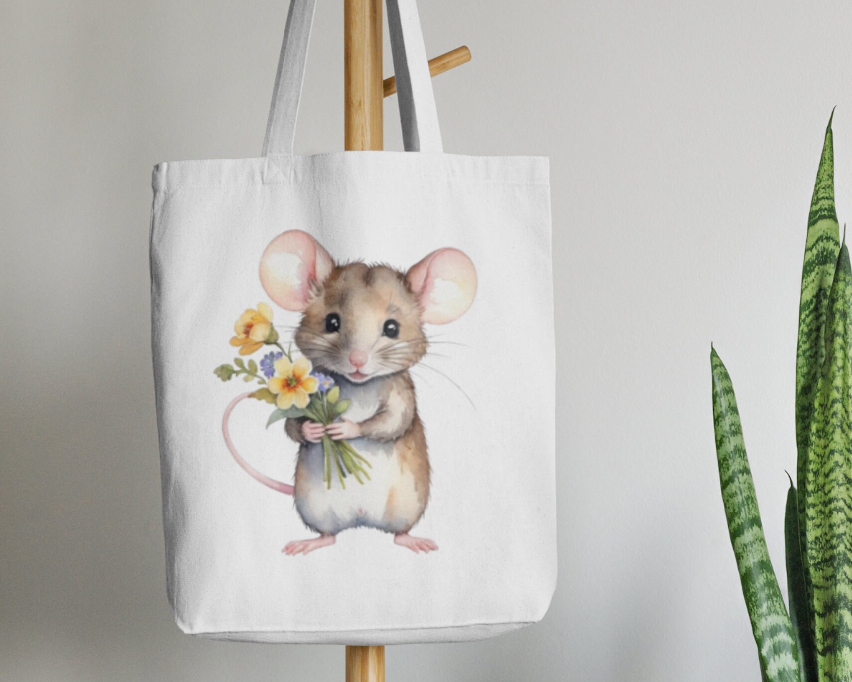 Mouse and Flowers Clipart, Mouse Clip Art, Flowers Clip Art, Mice ...