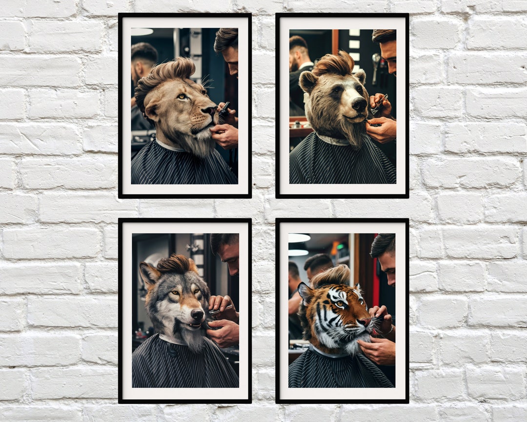 Barbershop Wall Art Digital Download, Modern Barber Print, Hairdresser ...