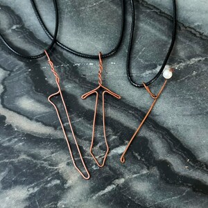 Copper DND Party Necklaces Set-wire Wrapped Sword Necklace, Dagger ...