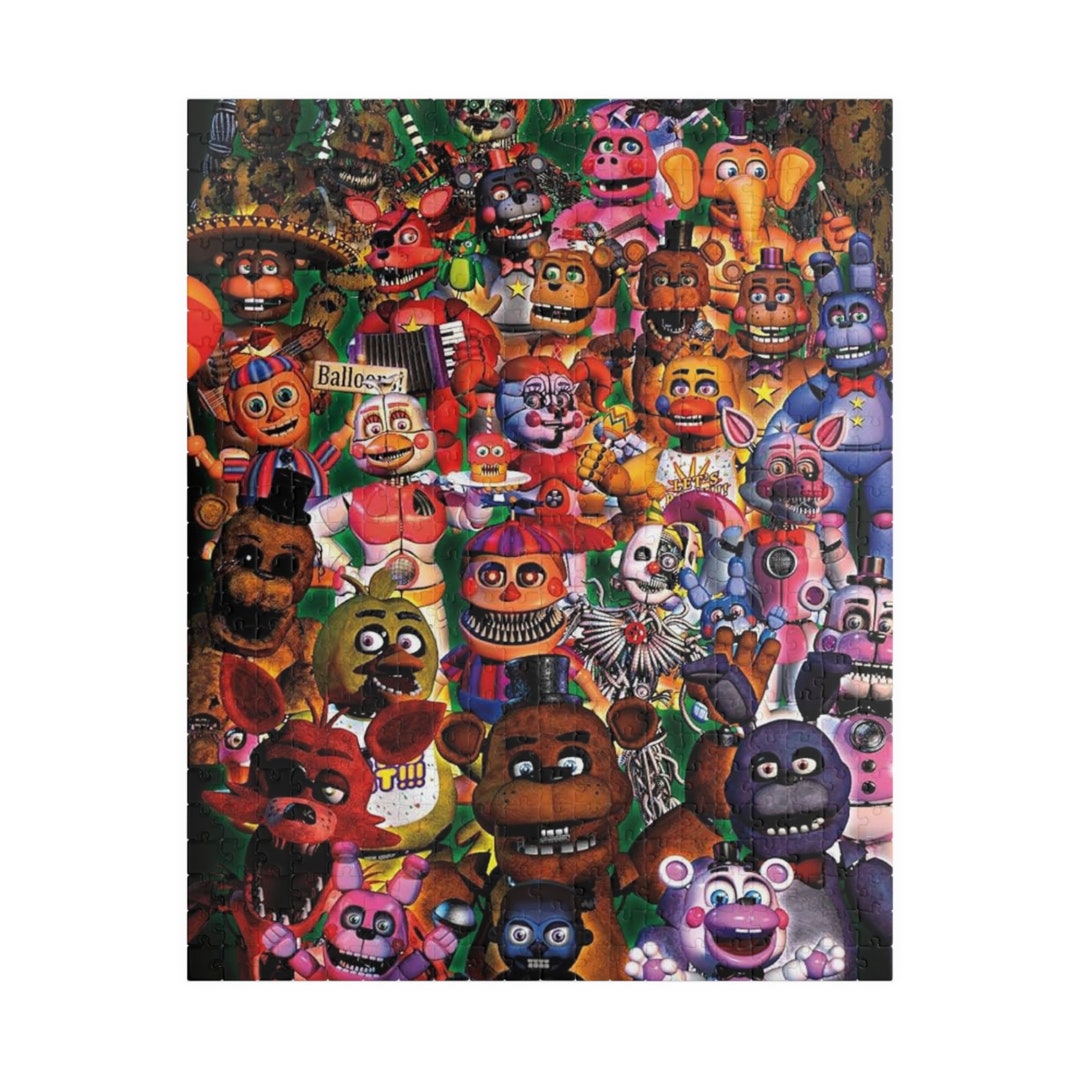 FNAF Five Nights Freddy's 110, 252, 520, or 1014 Piece Jigsaw Puzzle - Etsy