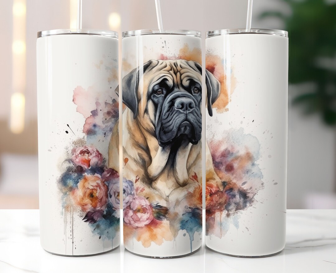 English Mastiff 20oz Stainless Steel Tumbler With Lid & Straw - Etsy