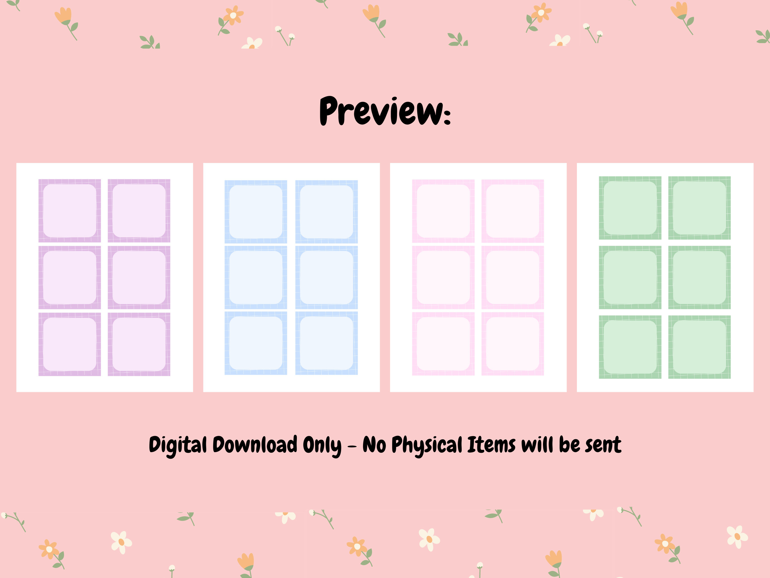 Square Memo Sheets/photocard Trading Thank You Note/notepad - Etsy