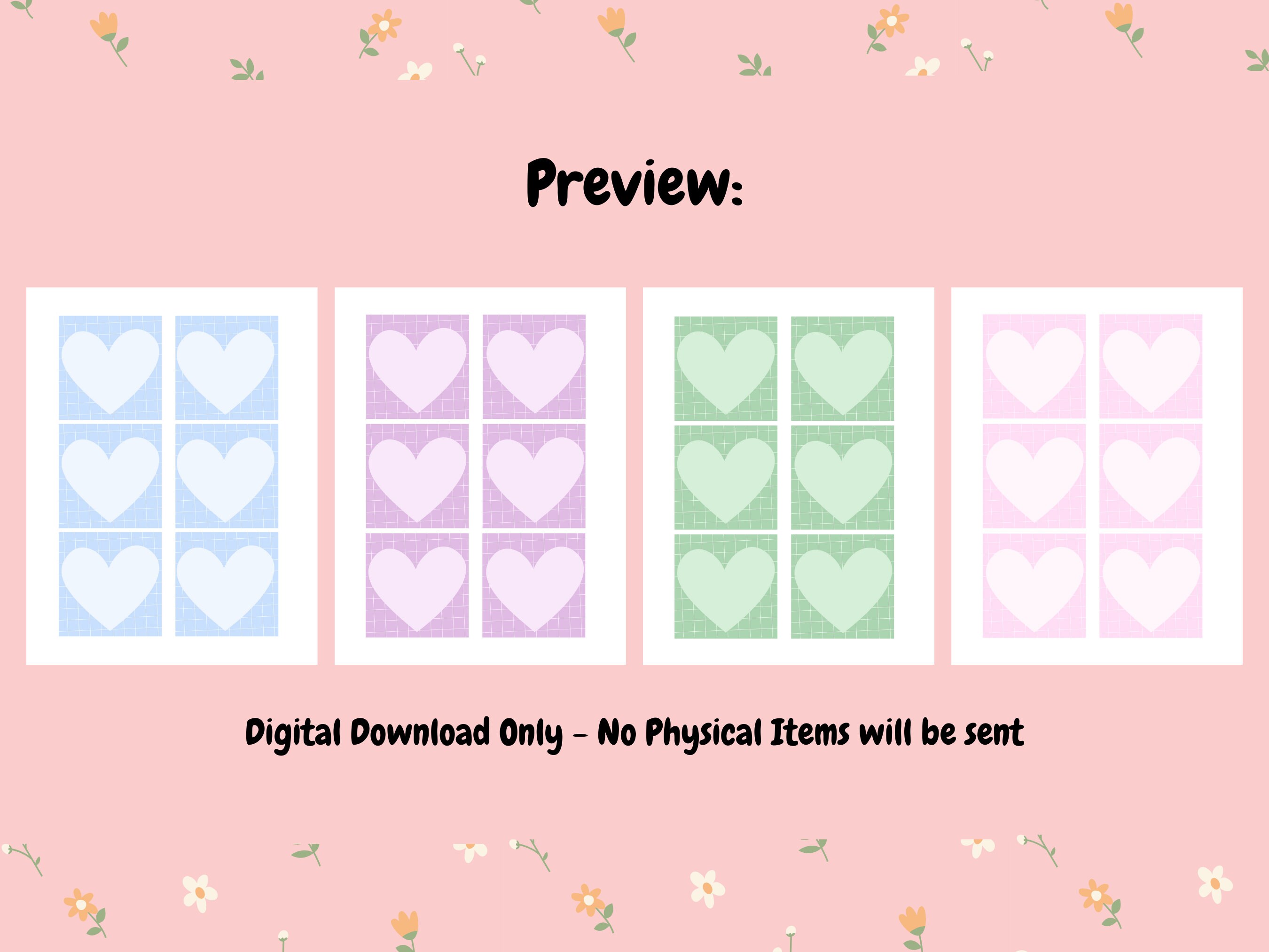Heart Memo Sheets/photocard Trading Thank You Note/notepad - Etsy