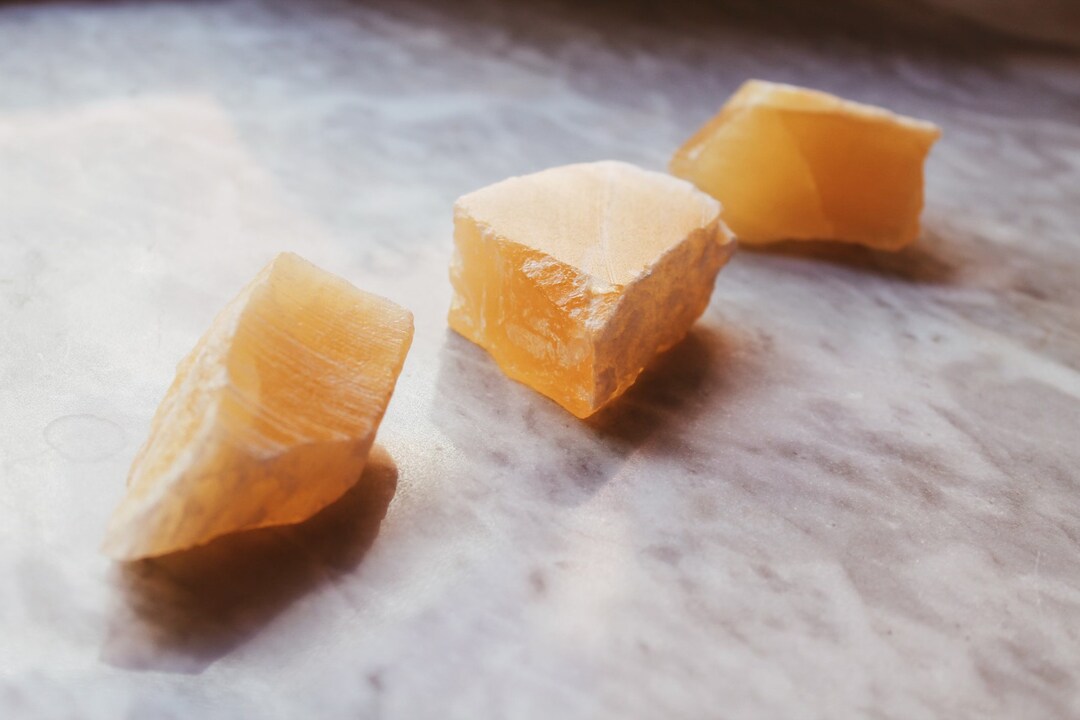 Golden Calcite Raw, Honey Comb Calcite Rough Cut, Golden Calcite, Honey ...