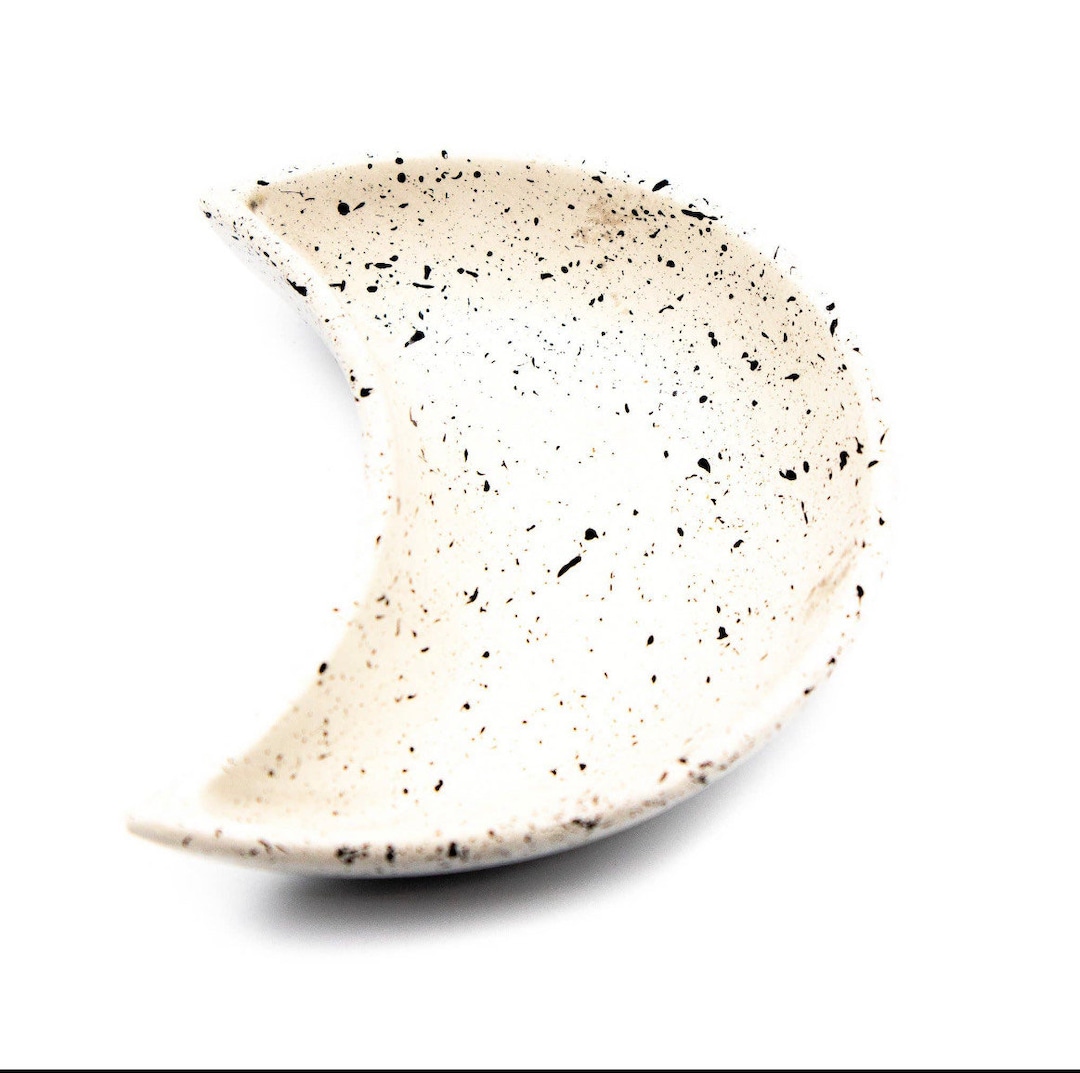 Crescent Moon Trinket Dish, Moon Altar Dish, Jewelry Dish, Moon Bowl ...
