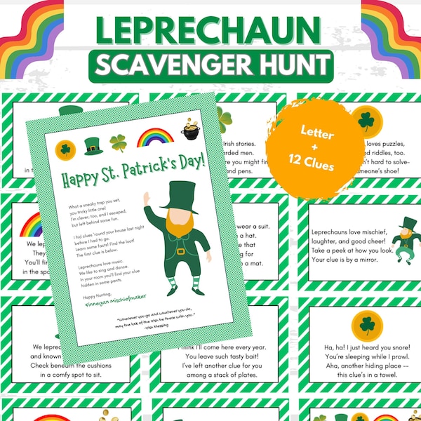 St Patricks Day Scavenger Hunt - Etsy