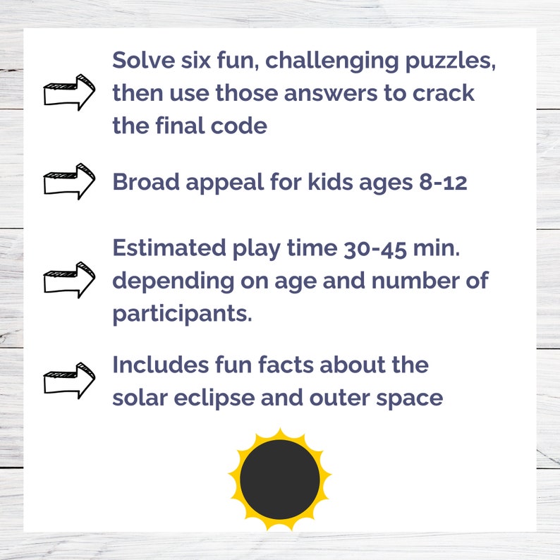 Solar Eclipse Escape Room for Kids, Solar Eclipse Game, Eclipse 2024 ...