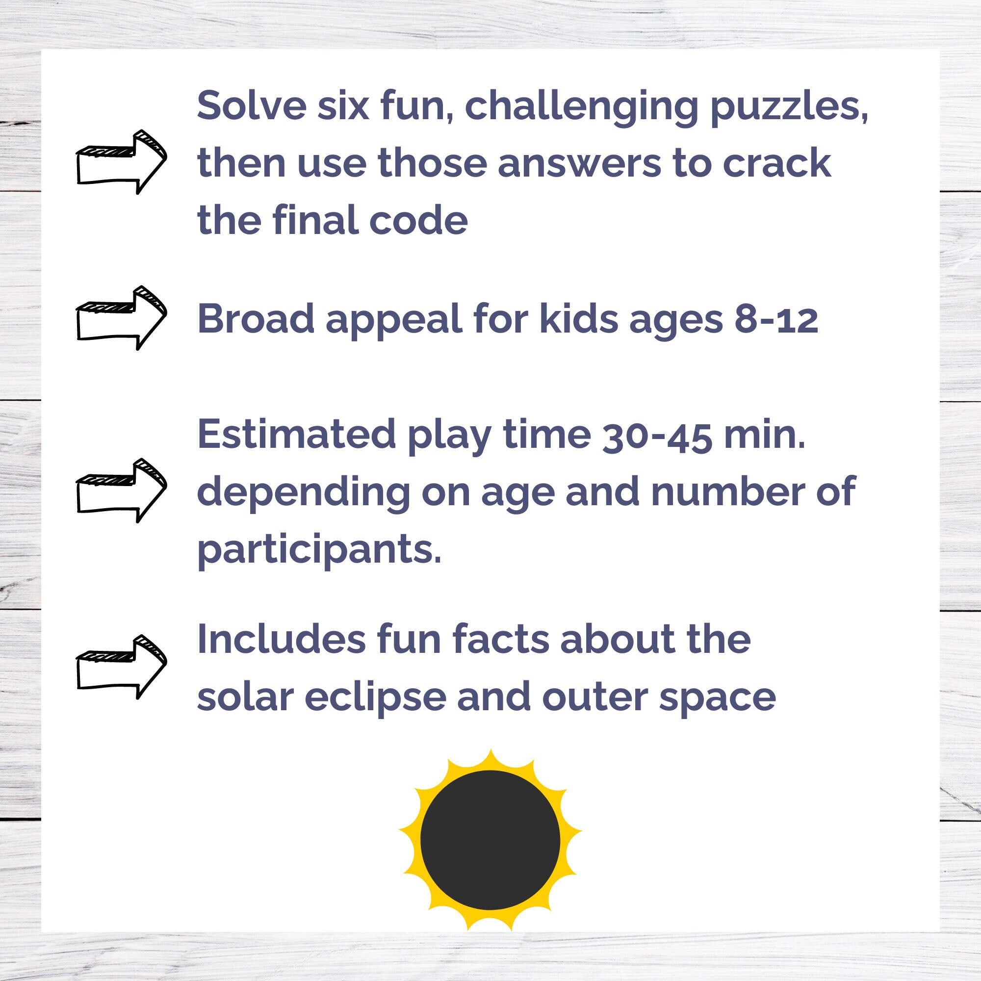 Solar Eclipse Escape Room for Kids, Solar Eclipse Game, Eclipse 2024 ...