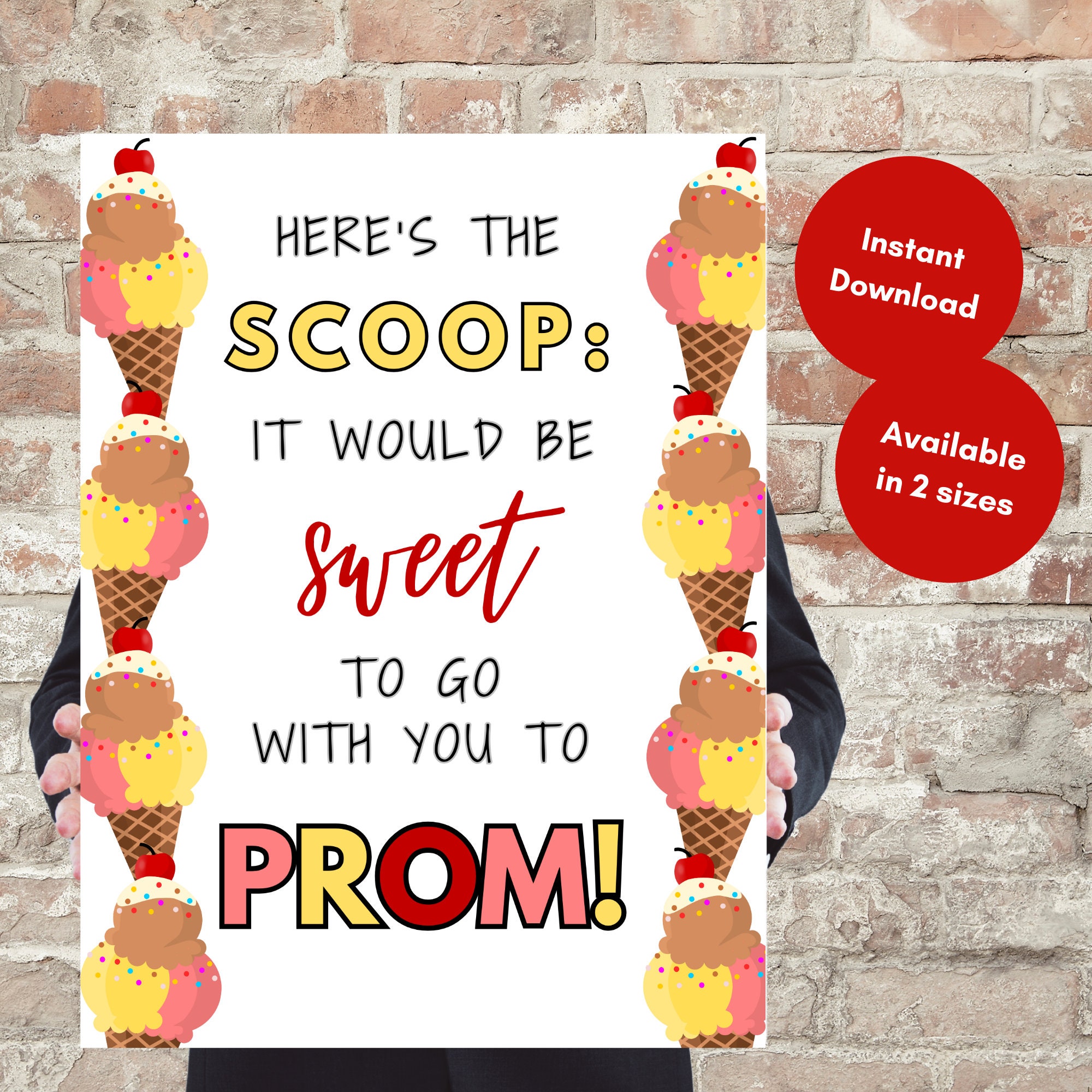 Prom Proposal Sign, Promposal Sign, Prom Proposal Poster, Promposal ...