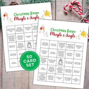 Christmas Find the Guest Bingo, Mingle and Jingle, Christmas Get to ...