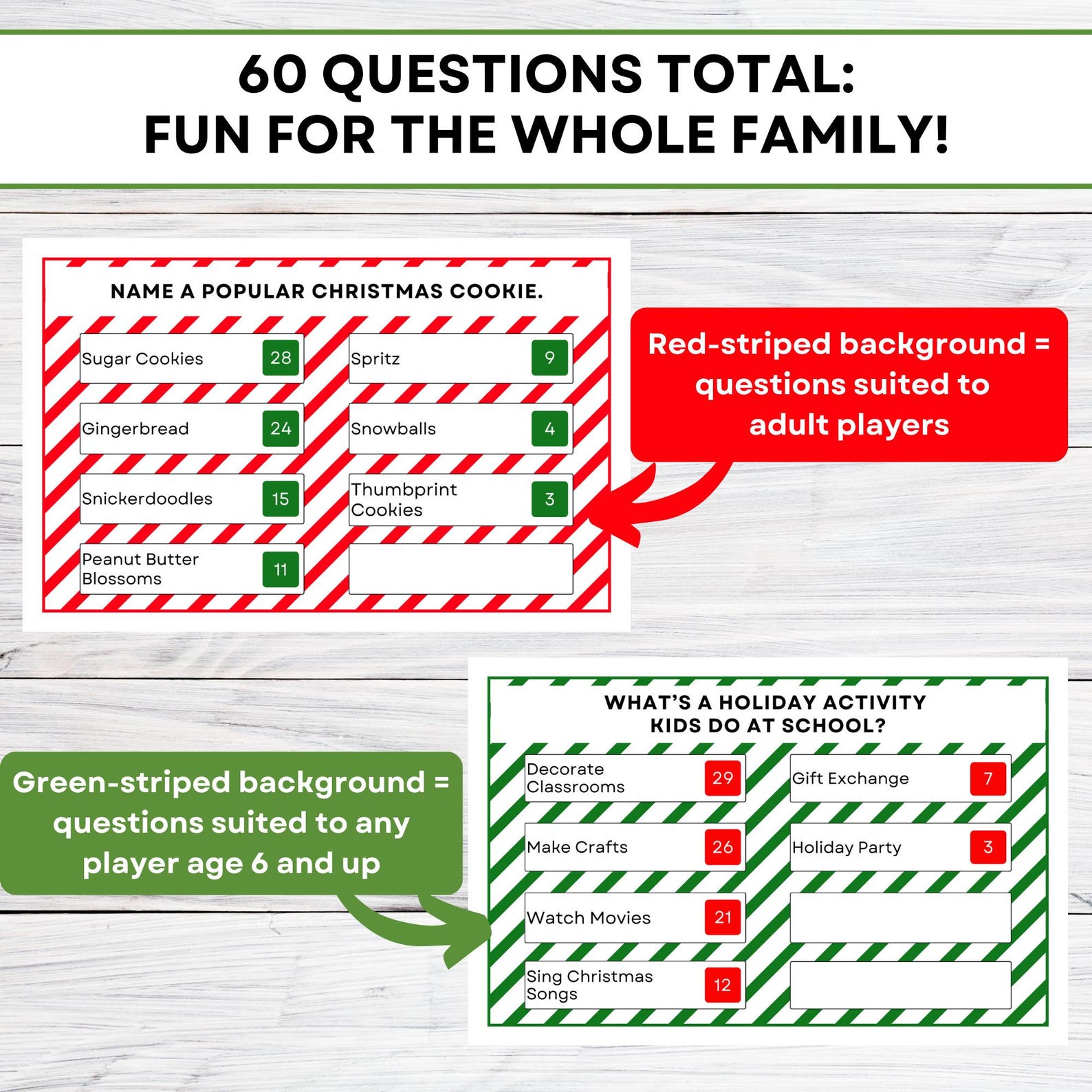 Christmas Friendly Feud, Printable Christmas Game, Christmas Party Game ...