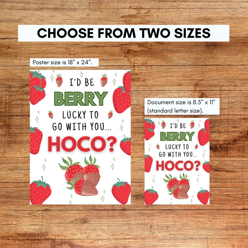 HOCO Berry Proposal Poster, Homecoming Proposal Idea, HOCO Proposal ...