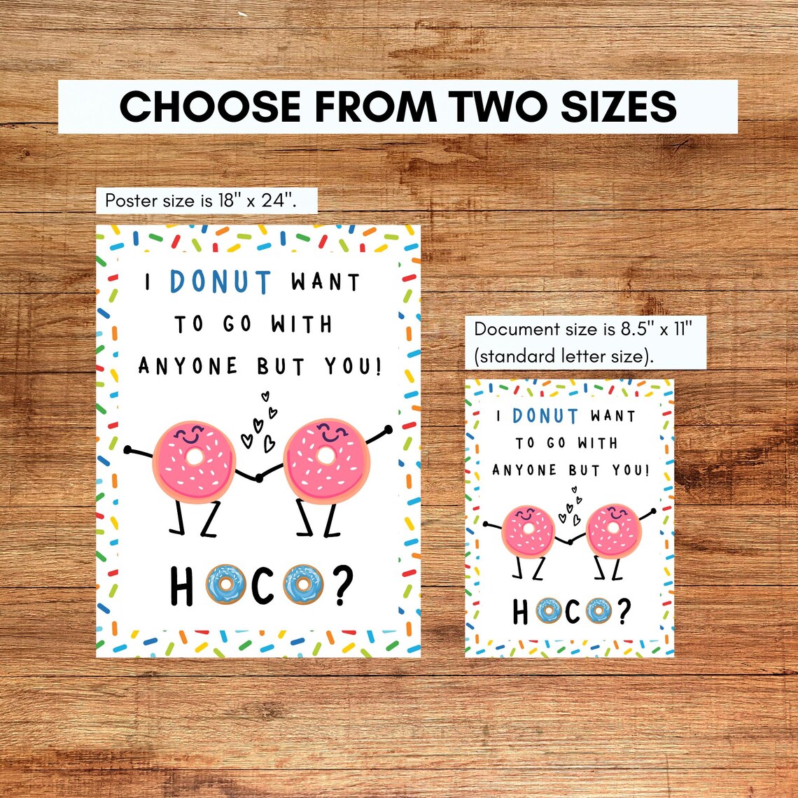 HOCO Donut Proposal Poster, Homecoming Proposal Idea, HOCO Proposal ...