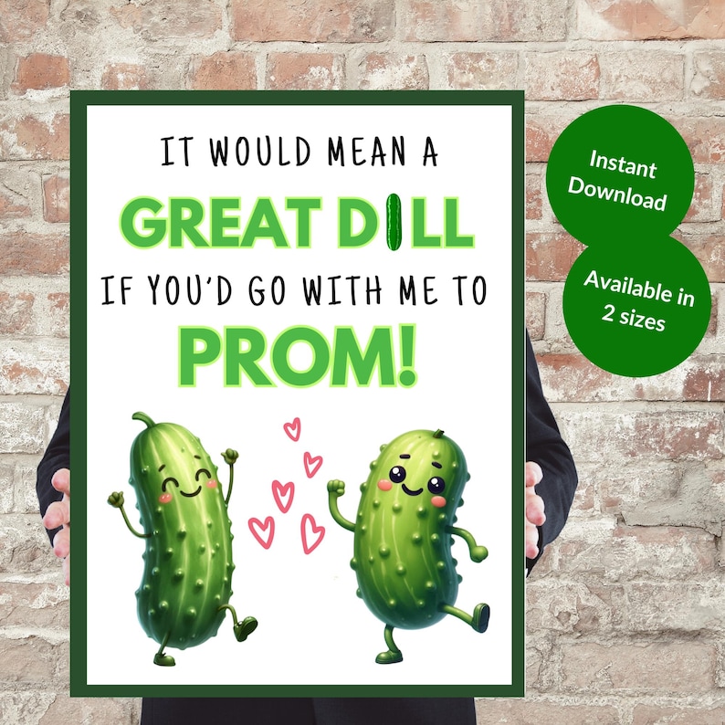 Prom Proposal Sign, Promposal Sign, Prom Proposal Poster, Promposal ...