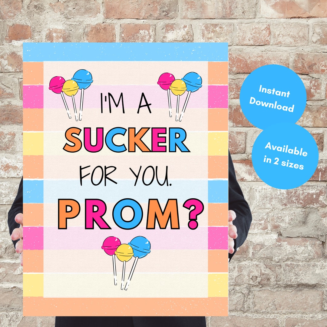 Prom Proposal Sign, Promposal Sign, Prom Proposal Poster, Promposal ...