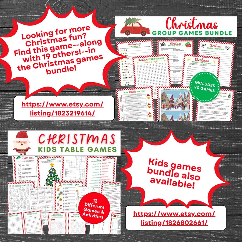 Christmas Find the Guest Bingo, Mingle and Jingle, Christmas Get to ...