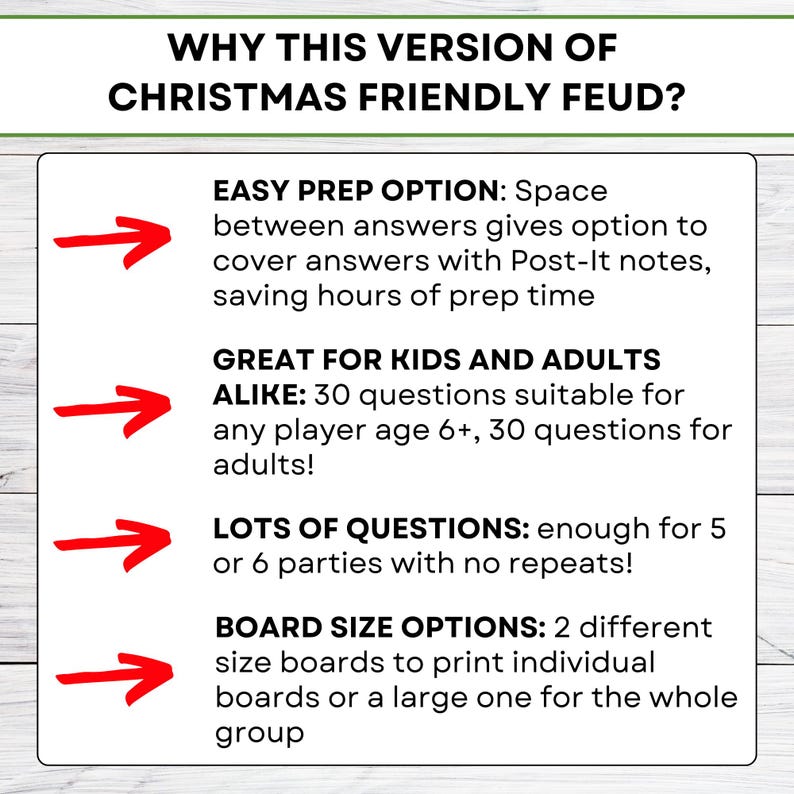 Christmas Friendly Feud, Printable Christmas Game, Christmas Party Game ...