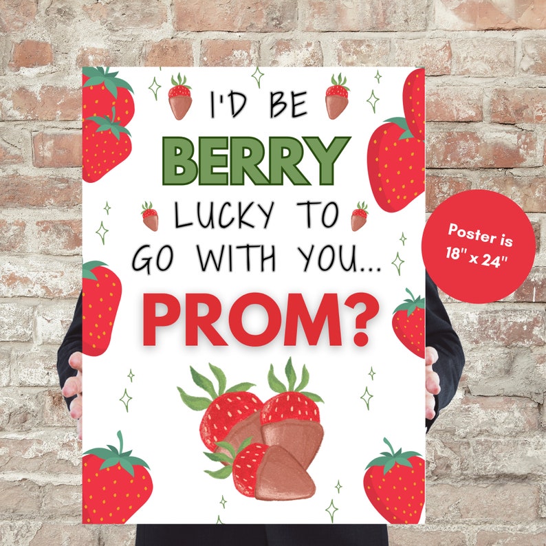 Prom Proposal Sign, Promposal Sign, Prom Proposal Poster, Promposal ...