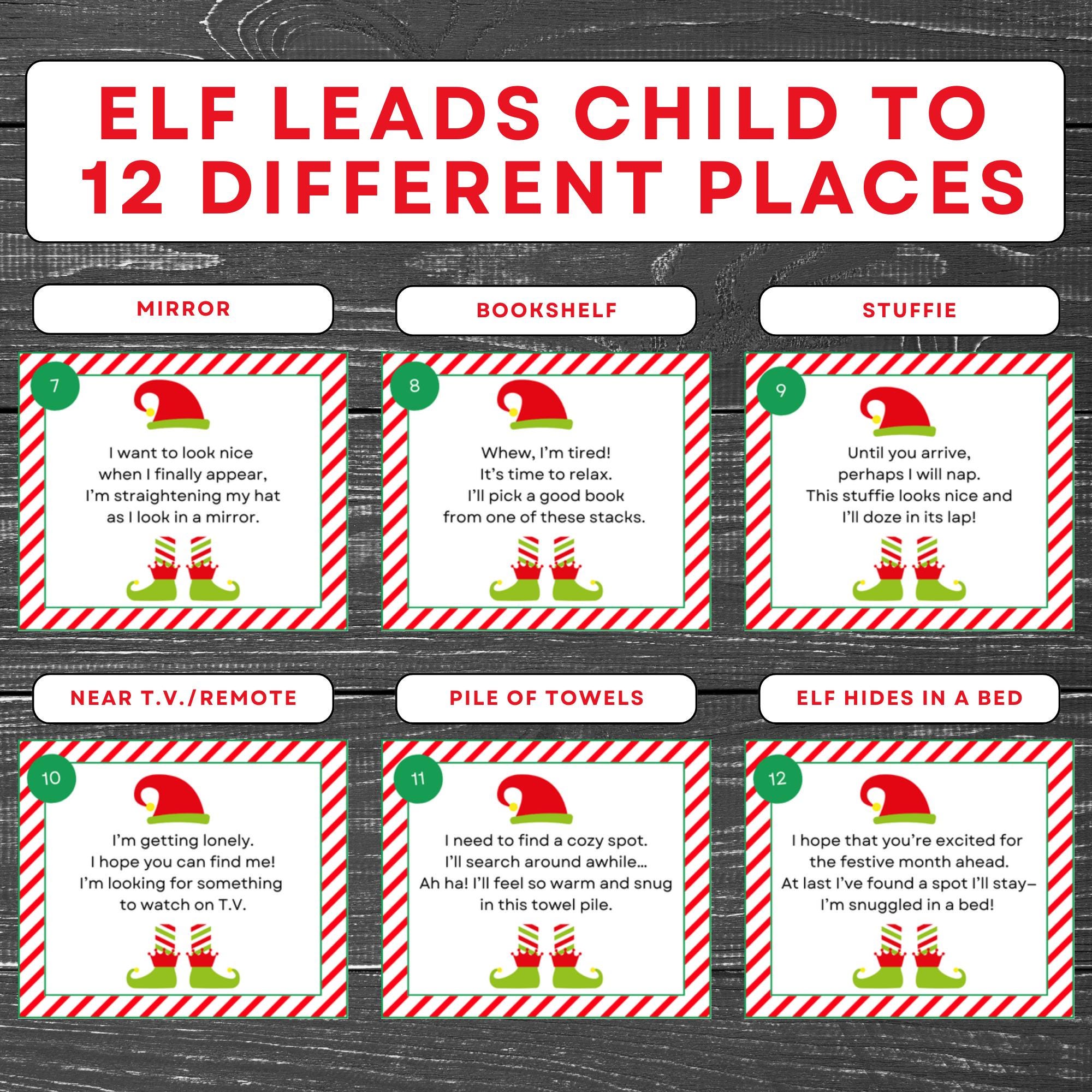 Elf Arrival Scavenger Hunt, Elf Arrival Idea, Elf Treasure Hunt ...