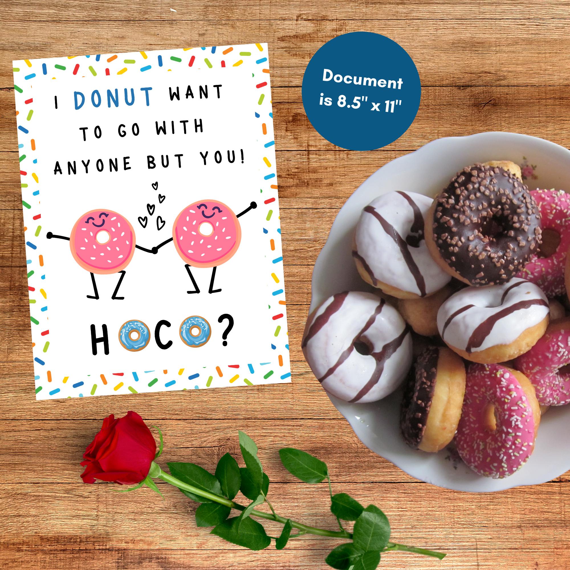 HOCO Donut Proposal Poster, Homecoming Proposal Idea, HOCO Proposal ...