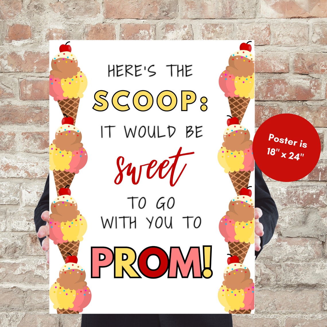 Prom Proposal Sign, Promposal Sign, Prom Proposal Poster, Promposal ...