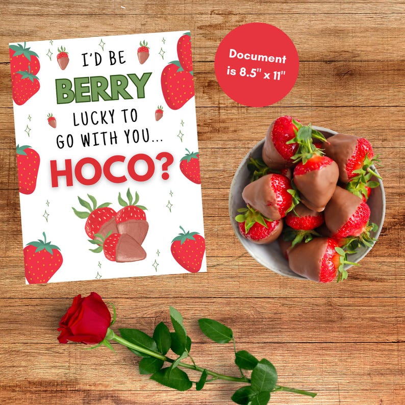 HOCO Berry Proposal Poster, Homecoming Proposal Idea, HOCO Proposal ...