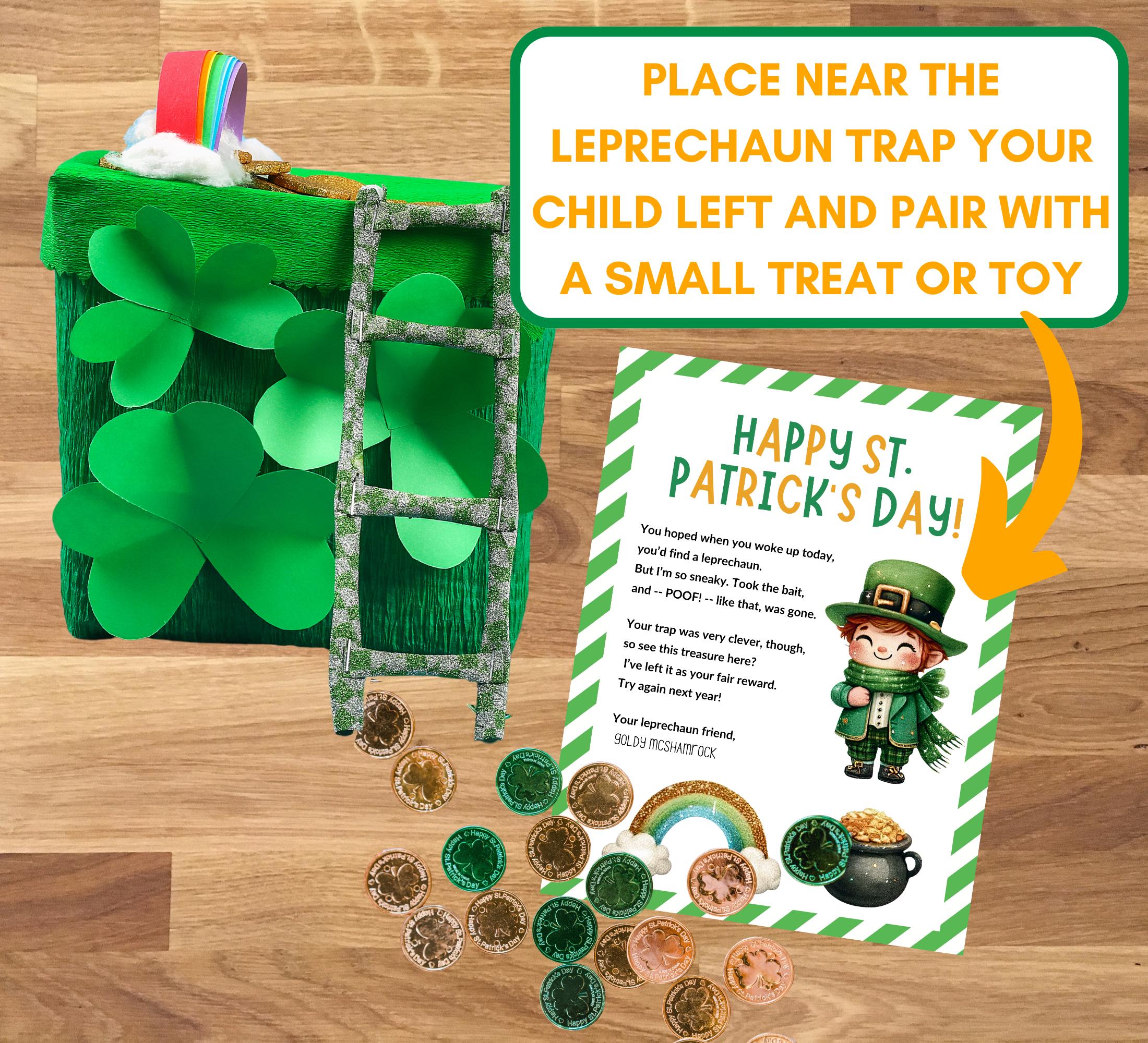 Leprechaun Letter, Leprechaun Trap Leave Behind Letter, Leprechaun Note ...