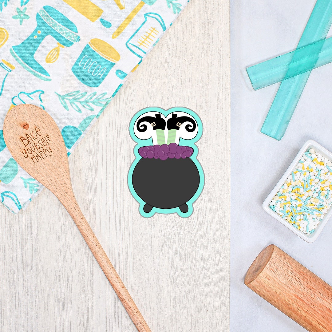 Witch in A Cauldron Cookie Cutter - Etsy