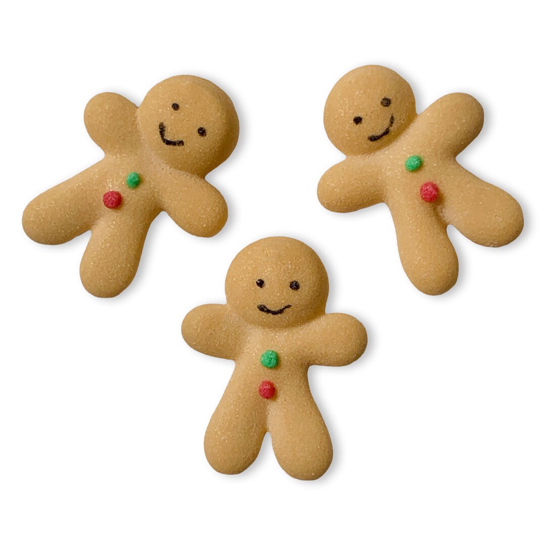 3/4 Mini Gingerbread Boys Christmas Royal Icing Edible Cake, Cookie and ...