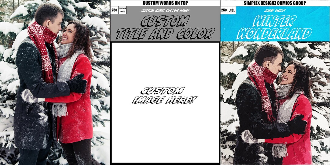 Custom Vintage Comic Book Cover digital Download - Etsy