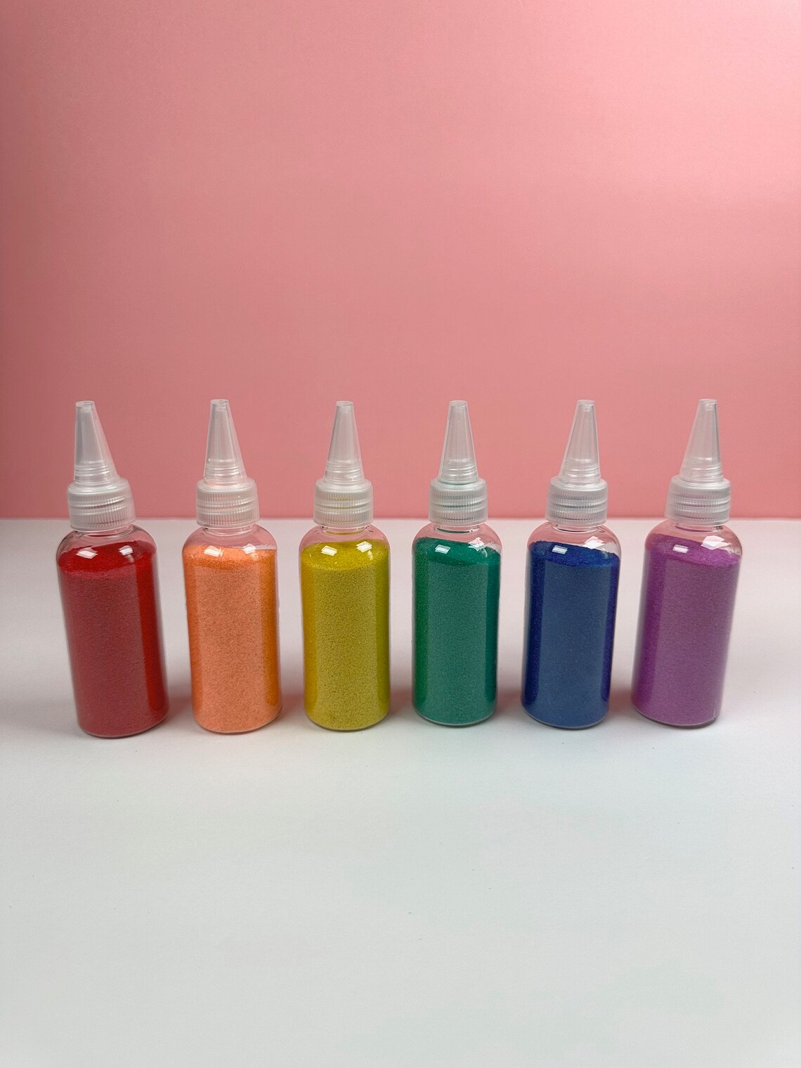 Rainbow Sand Art Set DIY Arts and Crafts Sand Colored - Etsy