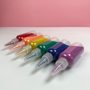 Rainbow Sand Art Set DIY Arts and Crafts Sand Colored - Etsy