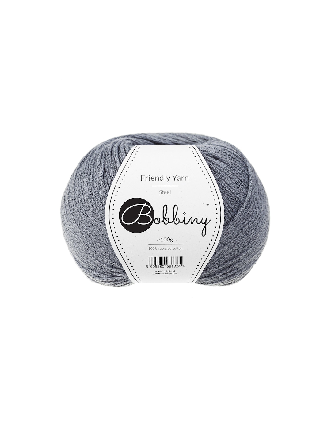 Steel Bobbiny Friendly Yarn 200m Braided Yarn 100% Recycled Cotton Yarn ...