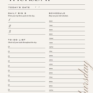 Daily Planner: Hour by Hour and Todo List - Etsy