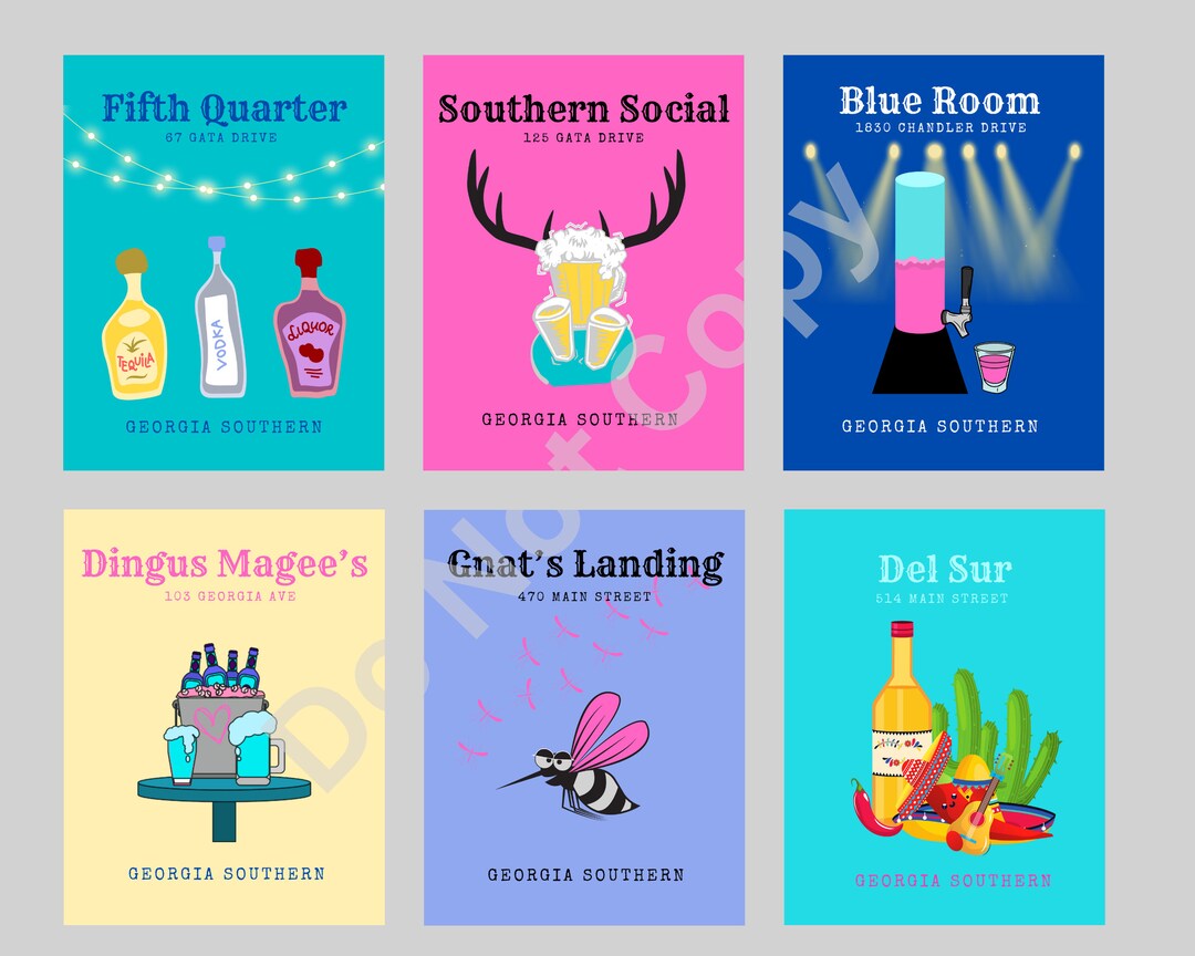 Gata, Georgia Southern University, GSU, College Prints, Digital ...