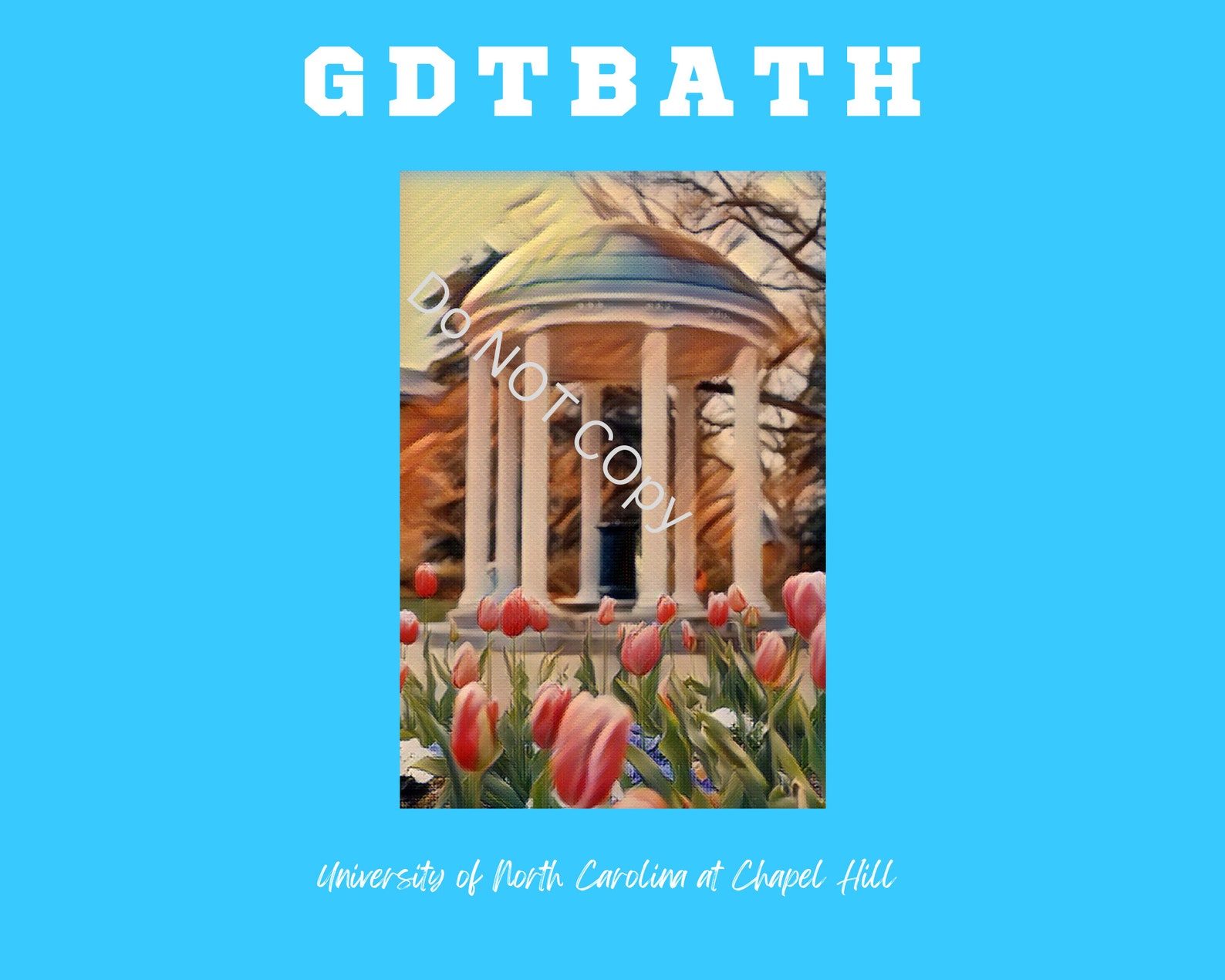 UNC Chapel Hill, North Carolina University at Chapel Hill, Tarheels, UNC, GDTBATH, Digital ...