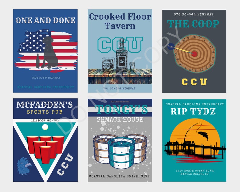 Coastal Carolina University CCU Coastal Chanticleer - Etsy