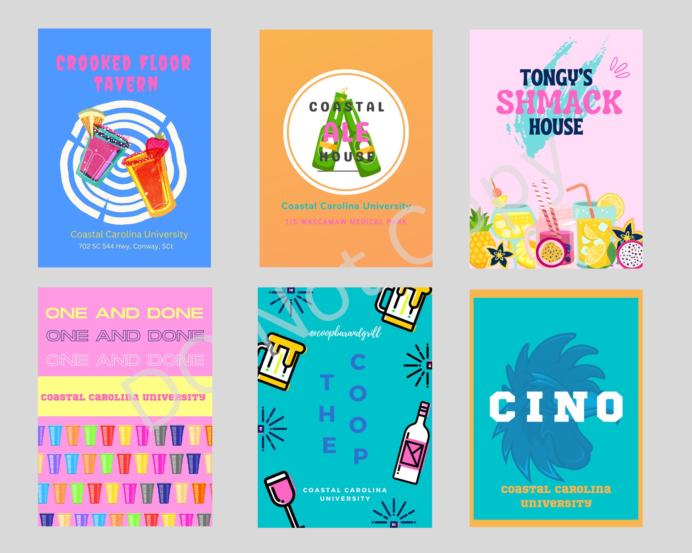 CCU, Coastal Carolina University, Coastal, College Prints, Digital ...