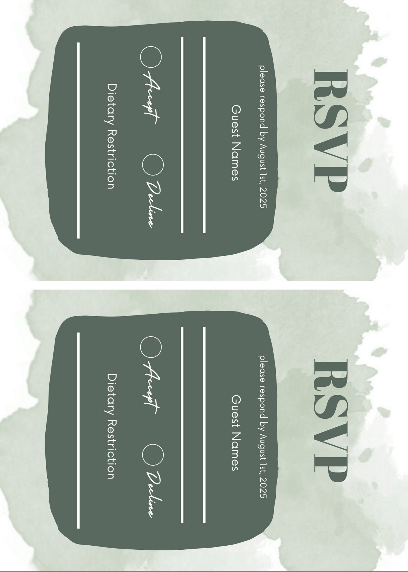 Editable Wedding Invitation - Etsy