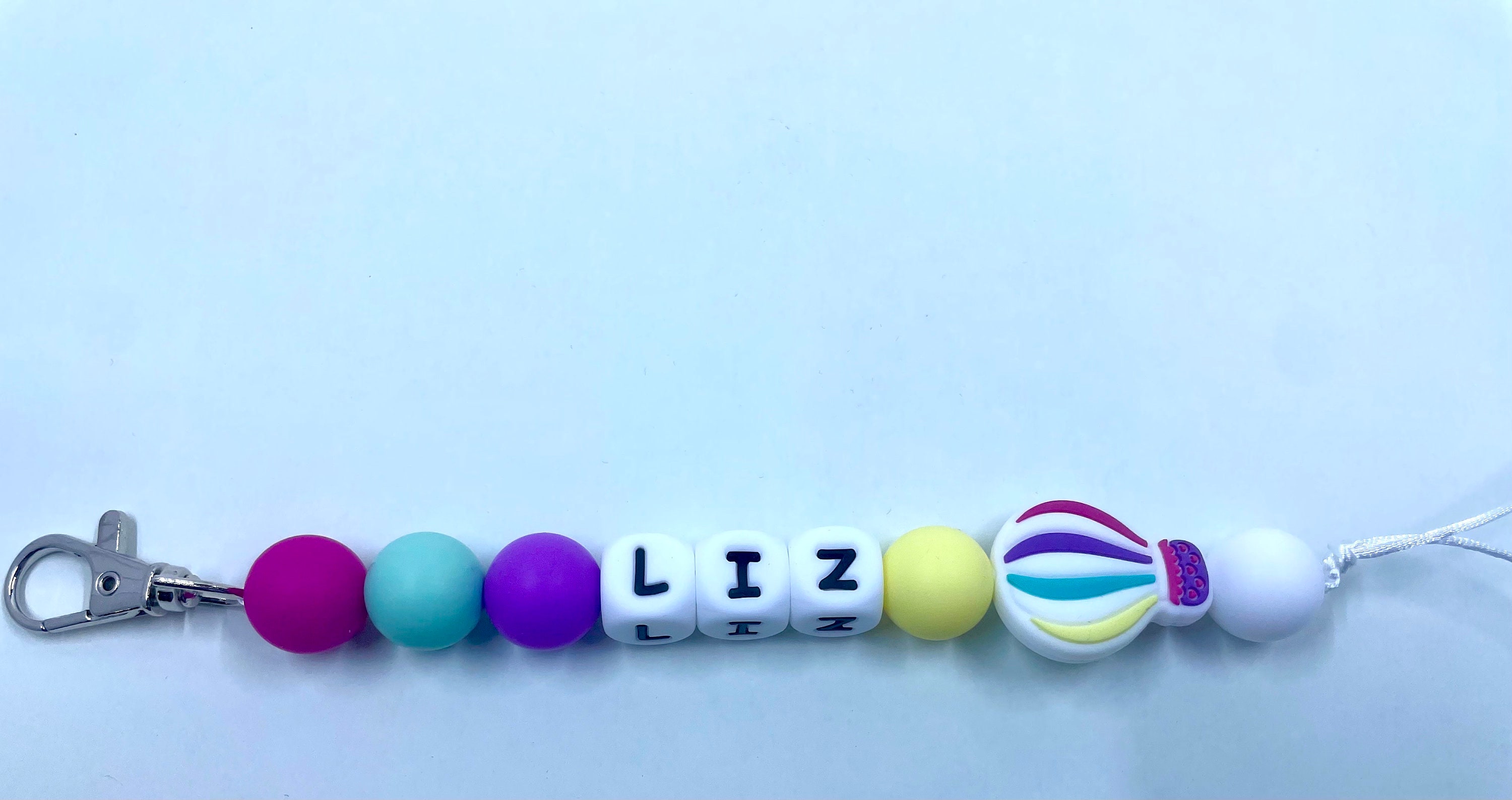Custom Name Backpack Keychains-rainbow Parachute Themed-lunchbox Tag - Etsy